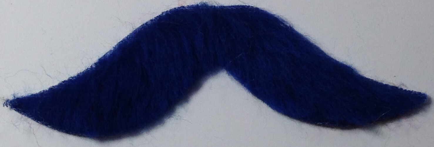 Fake sticky colonel moustache, gunslinger, cowboy tash, stick on Elliot ...