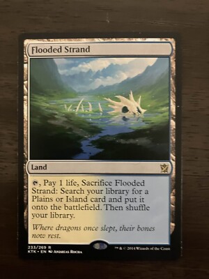 Flooded Strand Khans of Tarkir Magic the Gathering | eBay