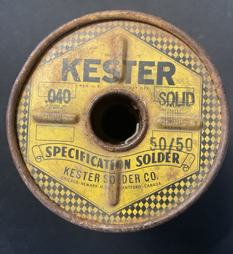 Vintage Roll of Kester Specification Solder .040 Solid 50/50. FREE ...