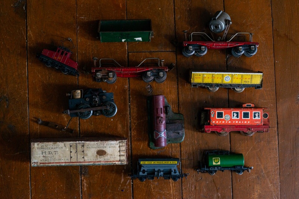 Rare Antique Toy Train Lot - Lionel, Hafner Wyandotte Etc Wood Metal | eBay