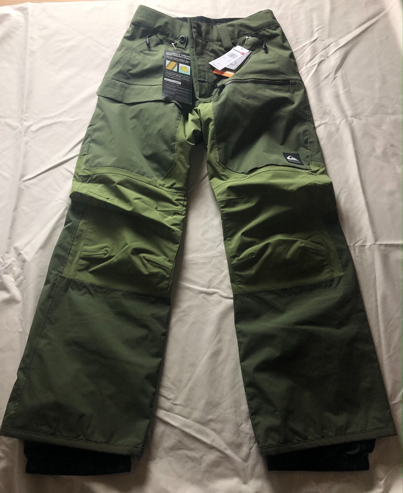 Quicksilver Travis Rice Dry Flight Mega Stretch Snow Pants Green Size ...