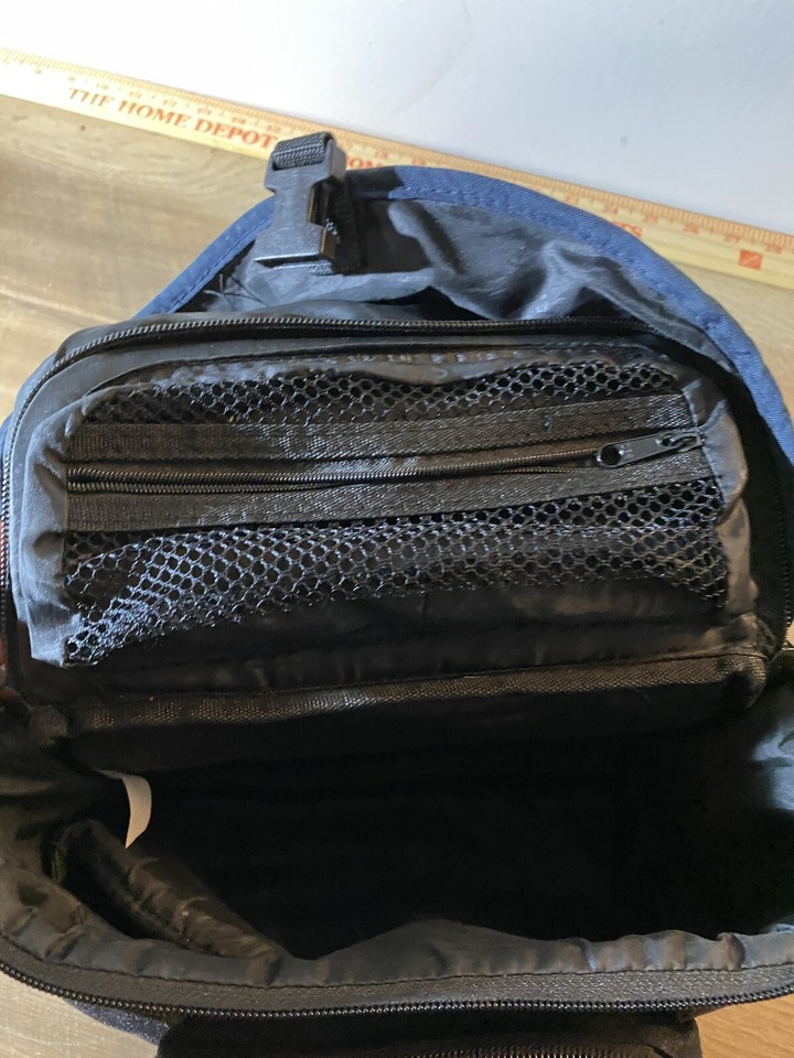 Quantaray camera bag, black and blue with shoulder strap, | eBay