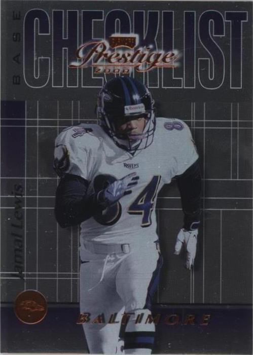 2000 Playoff Prestige - Team Checklists Jamal Lewis #CL3 (RC) for sale ...