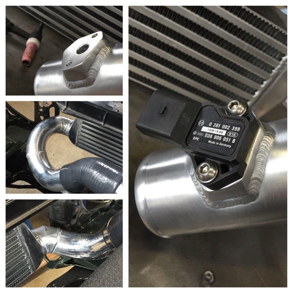 MAP Sensor Mounting Boss Flange Intercooler Conversion Aluminium Cupra GTI 1.8t | eBay