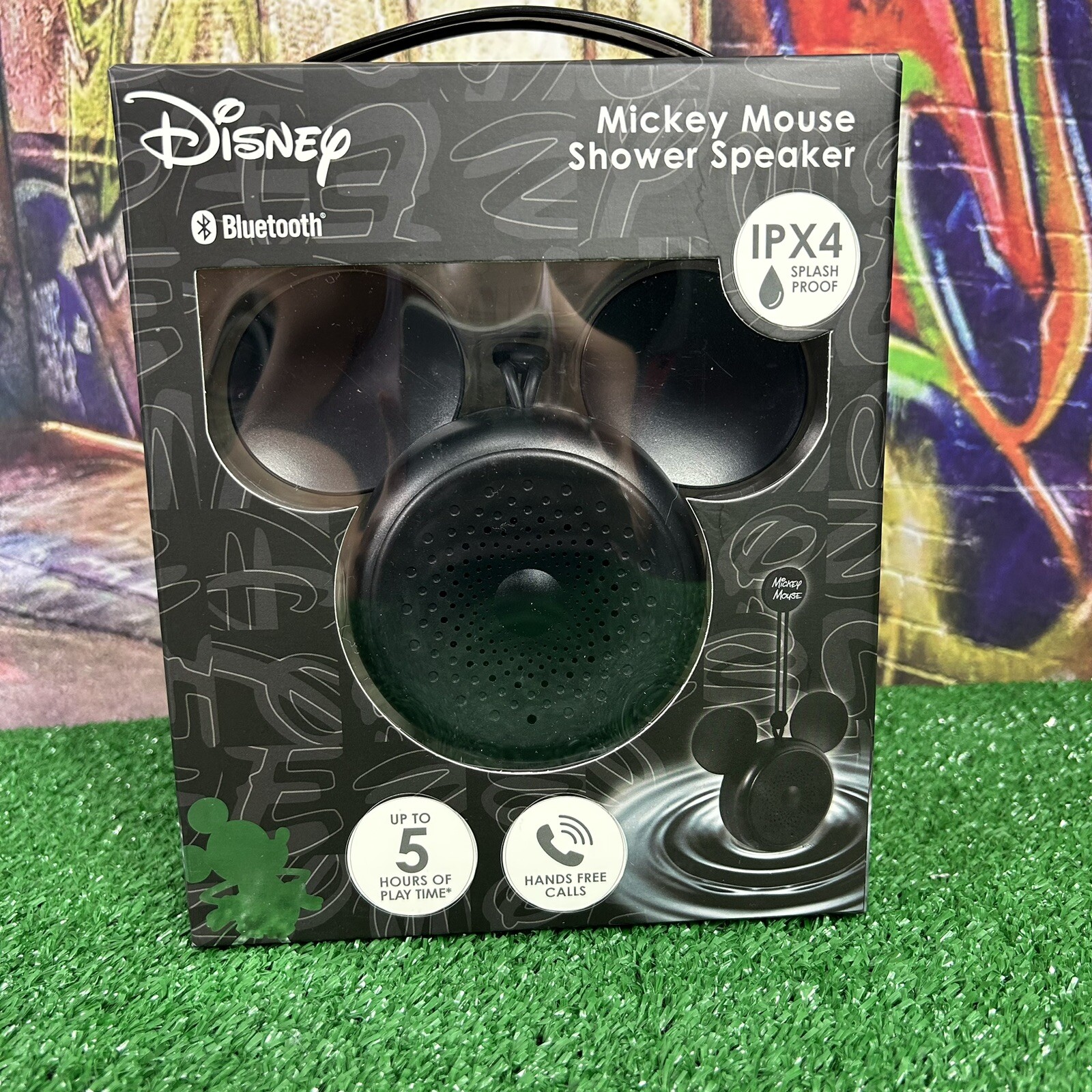 Disney Mickey Mouse Shower Speaker Suction Cup & Built In Mic Bluetooth ...