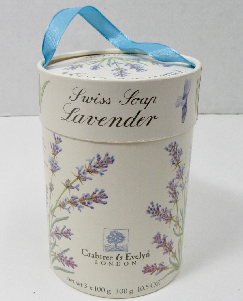 VINTAGE 1982 CRABTREE & EVELYN LAVENDER SWISS SOAP 3X3.5 OZ BARS | eBay