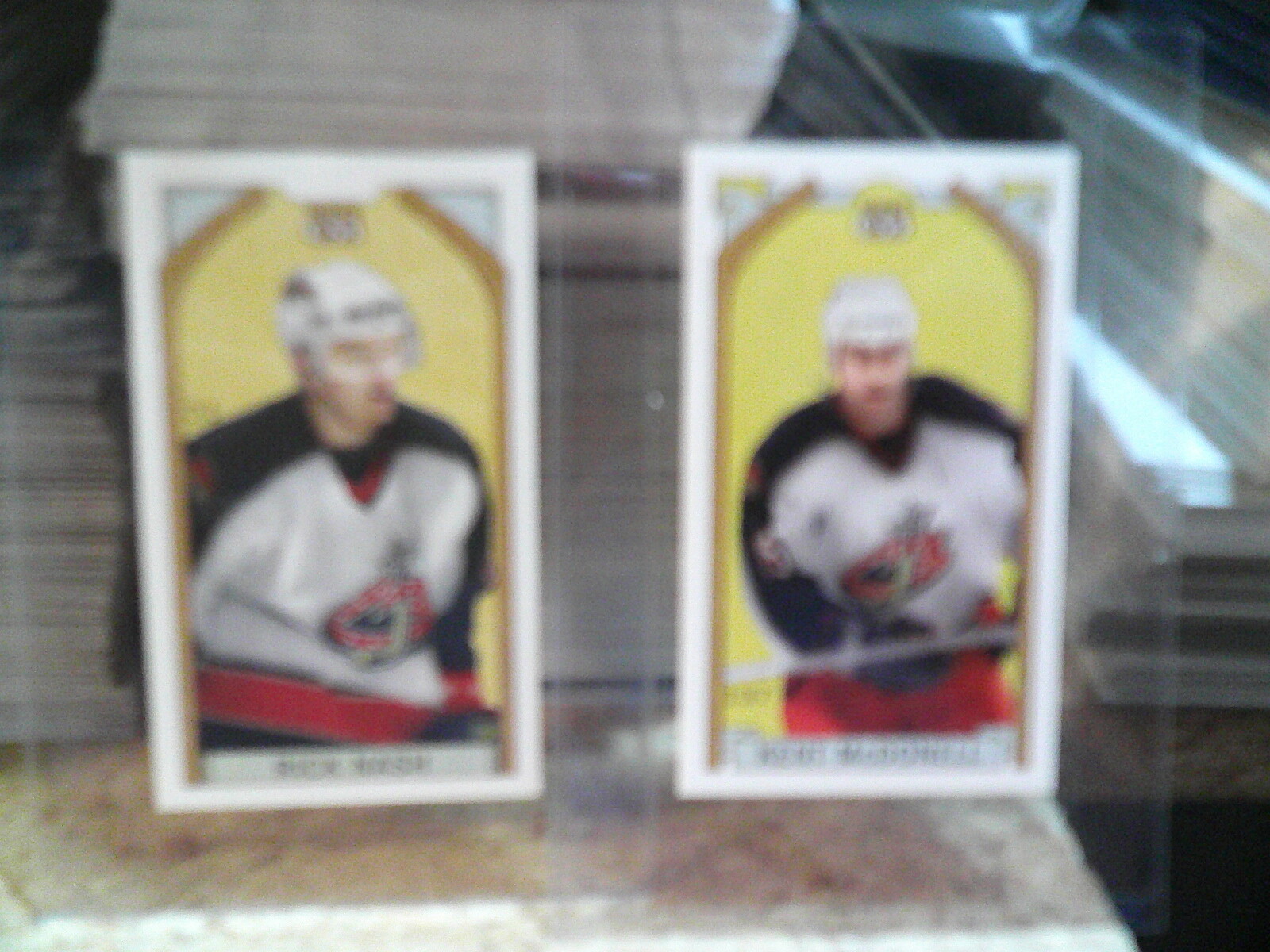 2 dif 2003-04 TOPPS C55 MINI VERSIONS- BLUE JACKETS- RICK NASH & KENT ...