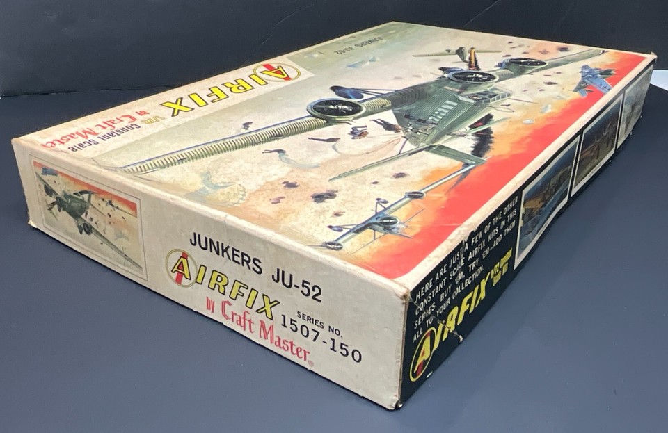 Airfix 1:72 WWII Junkers JU-52 Vintage Model Airplane Kit 1507-150 ...