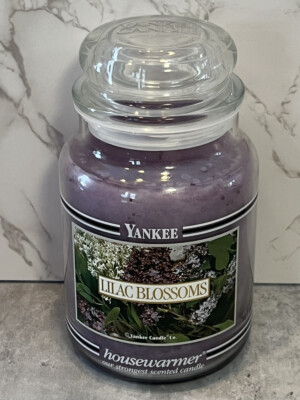 Yankee Candle Lilac Blossoms 22 oz RETIRED RARE HTF Black Band UNUSED ...