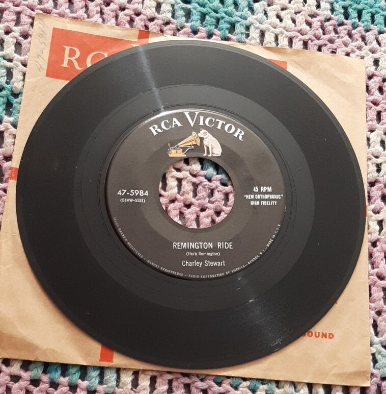 Charley Stewart 45 Remington Ride / Singing Wheels RCA Victor 47-5984 ...