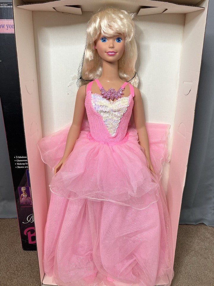 Vintage 1992 Mattel My Size Barbie Doll 3 Feet Tall w/Original Box | eBay