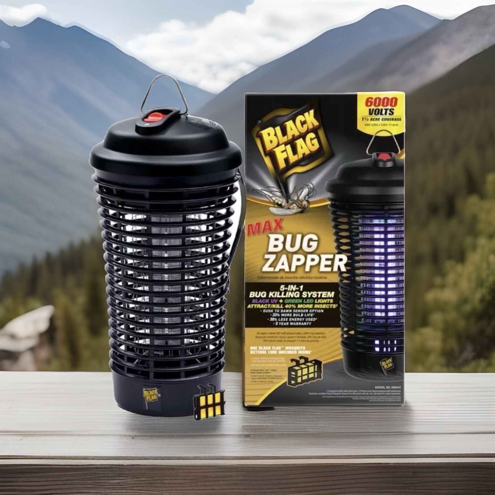 Black Flag 6000 WATT Bug Zapper - POWERFUL 6000 WATTS OF BUG ZAPPING ...