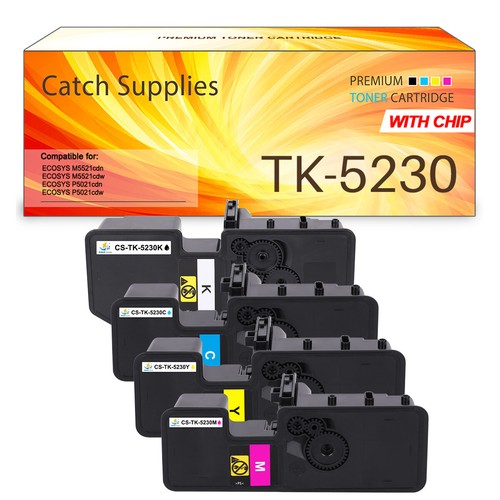 4x Toner TK5230 For Kyocera ECOSYS M5521cdn P5021cdw M5521cdw P5021cdn ...