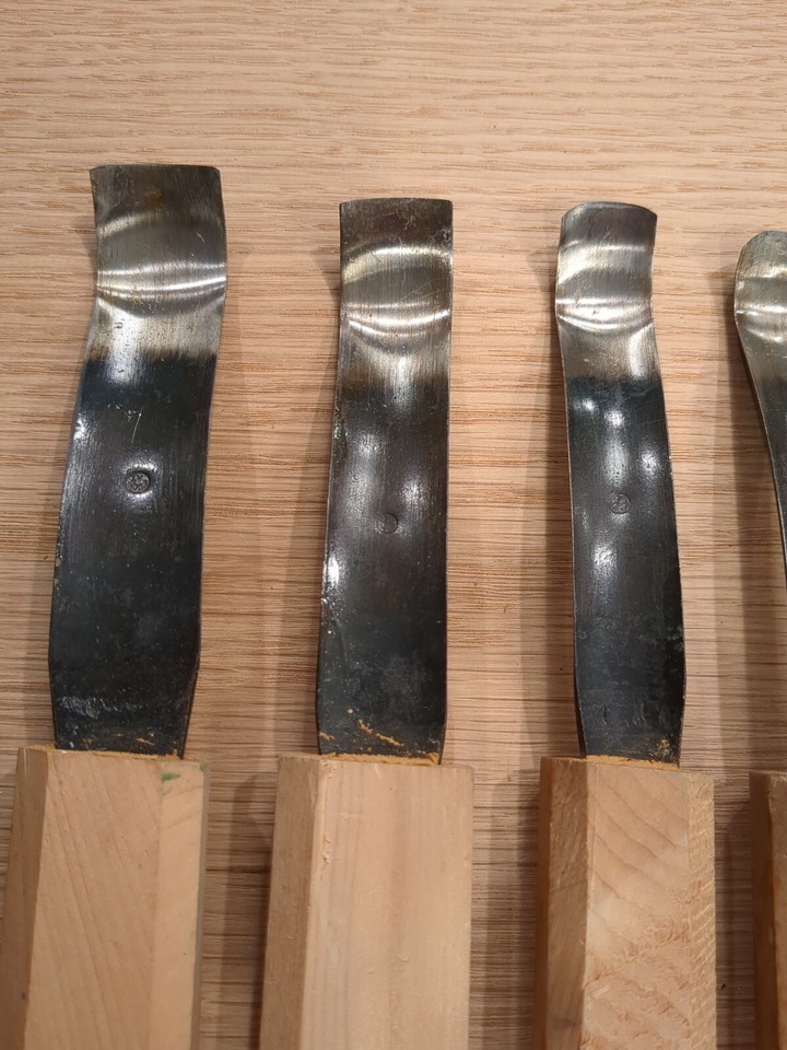 Set Of 10 Japanese Spoon Gouges, Carving Tools | eBay
