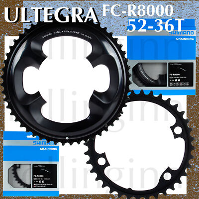 NEW SHIMANO Ultegra FC-R8000 11speed MT 52-36T Outer/Inner Chainring ...