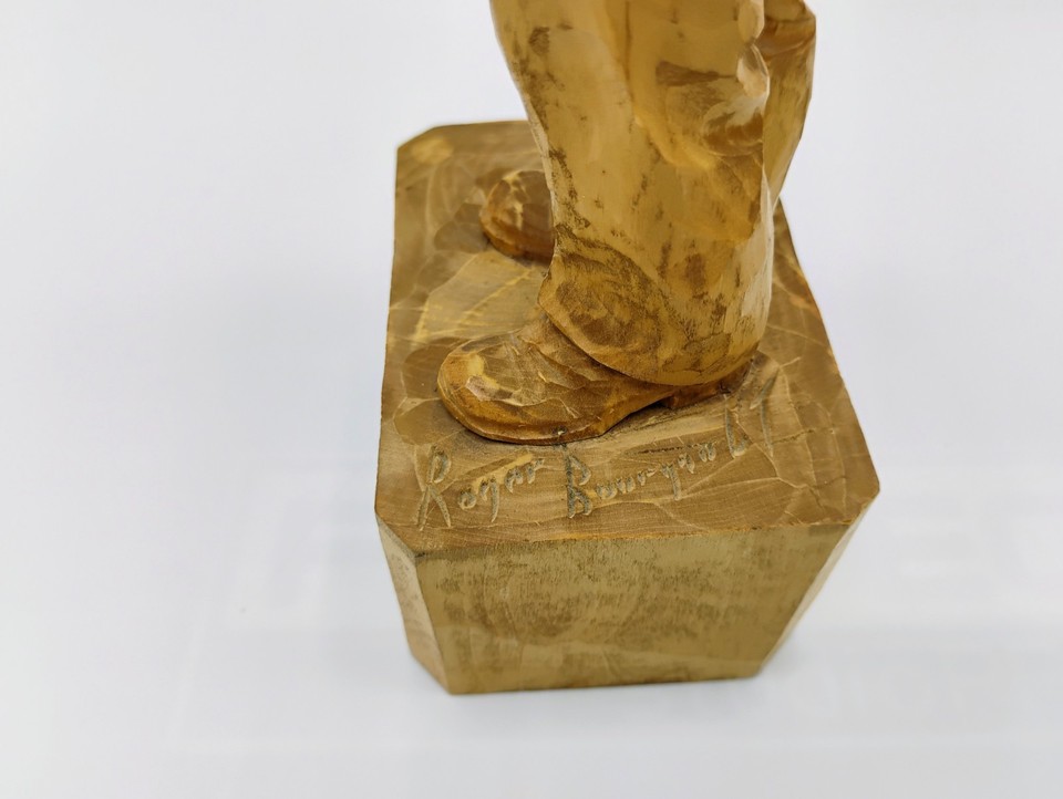 Canadian Folk Art Hand Carved Wood Sculpture Medical Doctor by Roger ...