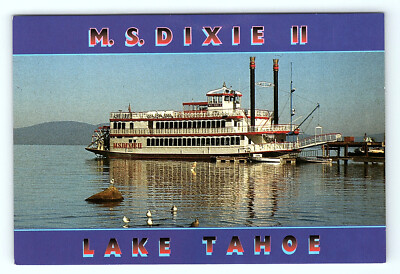 MS Dixie II Lake Tahoe Nevada NV 1995 Boat Ship Paddlewheeler Cruise ...