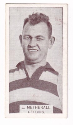 Vintage 1933 Australian Football Card LEN METHERELL * GEELONG CATS | eBay