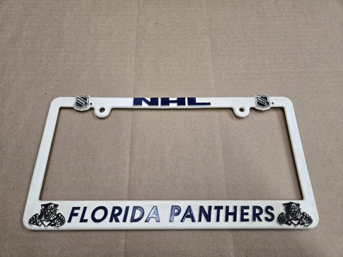 Florida Panthers NHL Hockey Team Vanity License Plate Tag Frame Holder ...
