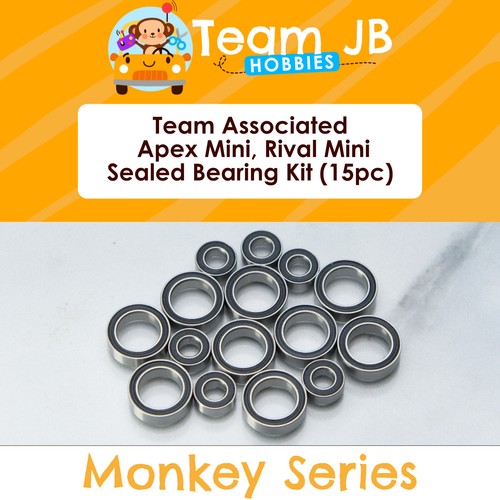 Team Associated Apex Mini, Rival Mini - 15 Pcs Rubber Sealed Bearings ...