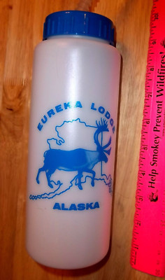 Alaska water bottle, Eureka Lodge, Caribou and Alaska State Logo, NEW ...