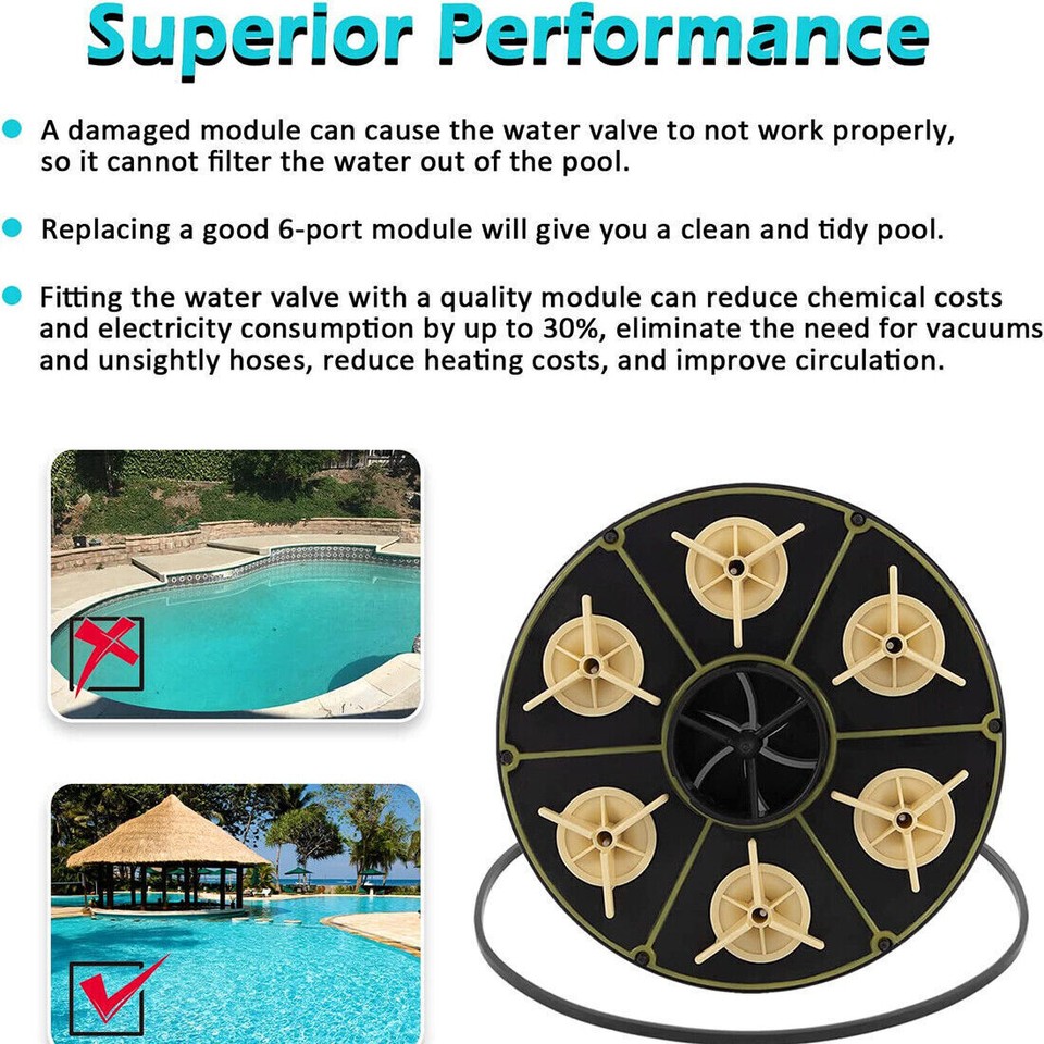 For Paramount 004-302-4408-00 In Floor Pool 6 Port Module with Valve ...