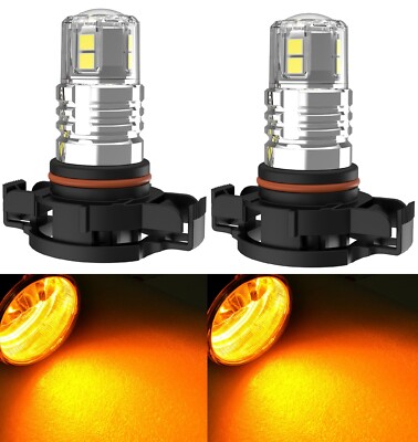 LED 20W PSX24W 2504 Amber Two Bulbs DRL Head Light Replacement Upgrade ...