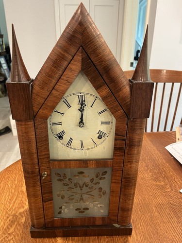 Antique Chauncey Jerome 8 day Steeple clock all original great working ...