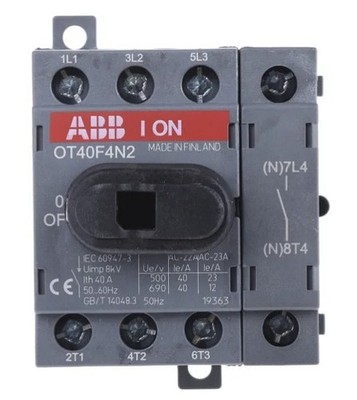 ABB 1SCA104932R1001 OT40F4N2 Lasttrennschalter 4-polig DIN-Schiene ...