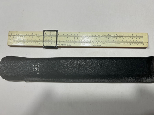 Vintage Slide Rule KEUFFEL & ESSER K&E Beginner's 4058W Ruler Engineer ...