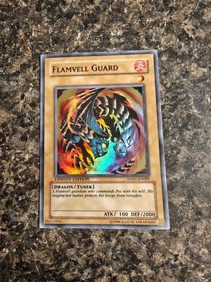 Yugioh Flamvell Guard - HA01-EN009 - Limited Super Rare - VLP | eBay