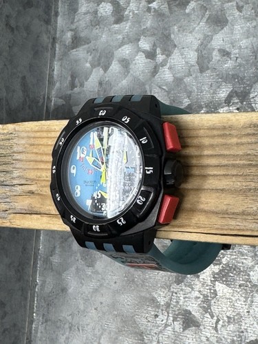 Swatch Watch Scuba Chronograph Funky Words, 2009, Tested, Working, New ...