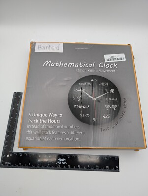 Math Clock Mathematical Equations , Wall Clock Gifts for Engineers ...