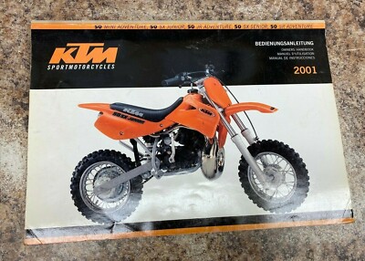 *Used KTM Owners Handbook, #320594, 2001 Mini Adventure / SX Junior ...