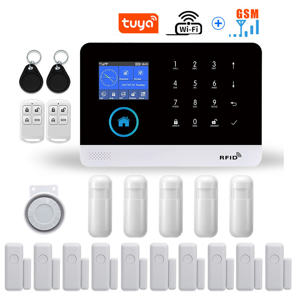 Smart Life WIFI GSM Wireless Home Security Burglar Alarm System ...