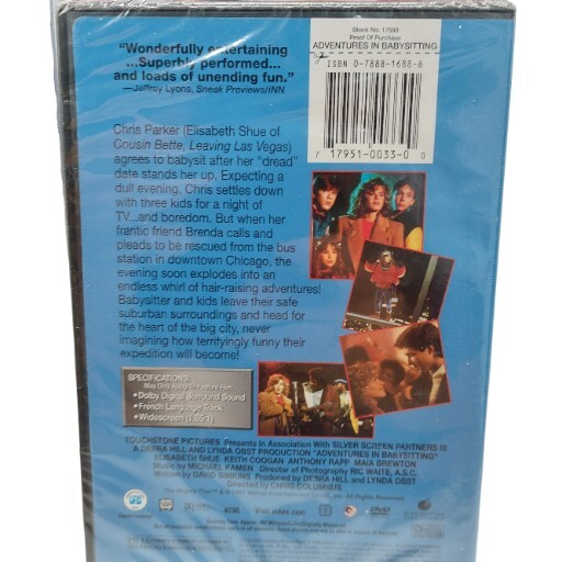 Adventures in Babysitting Elisabeth Shue, Keith Coogan DVD 1987 | eBay