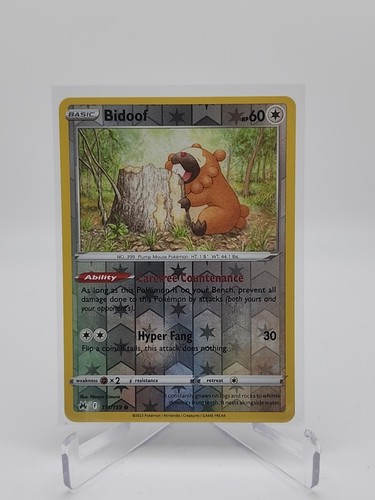 Bidoof [Reverse Holo] 111/159 Pokémon TGC Crown Zenith | eBay