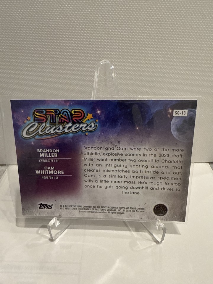 2023-24 Topps Chrome Cosmic Star Clusters Whitmore & Miller | eBay