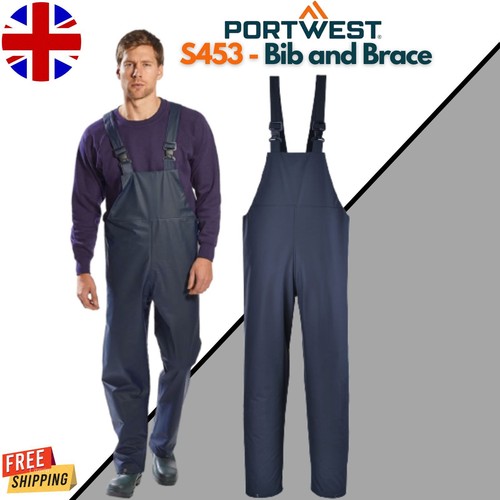 Portwest Sealtex Classic Bib & Brace Overalls Waterproof Durable Stretchy #S453 | eBay UK
