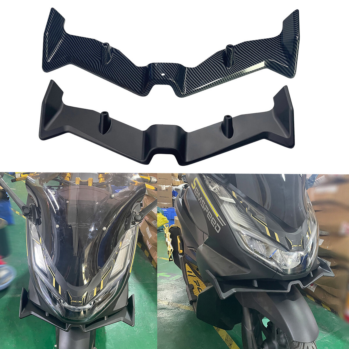 Aerodynamics Front Beak Ram Air Intake Nose For Honda PCX 125 160 2021 ...