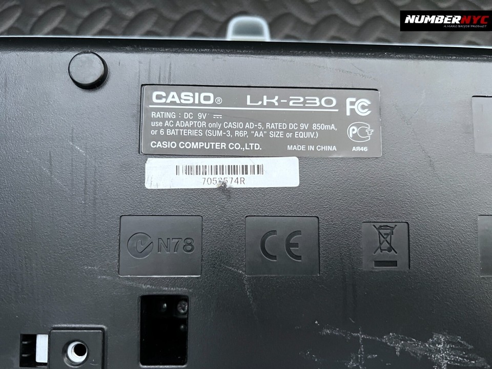 Casio LK-230 Lighted Personal Piano Keyboard 61 Keys Voice Pad NO ...