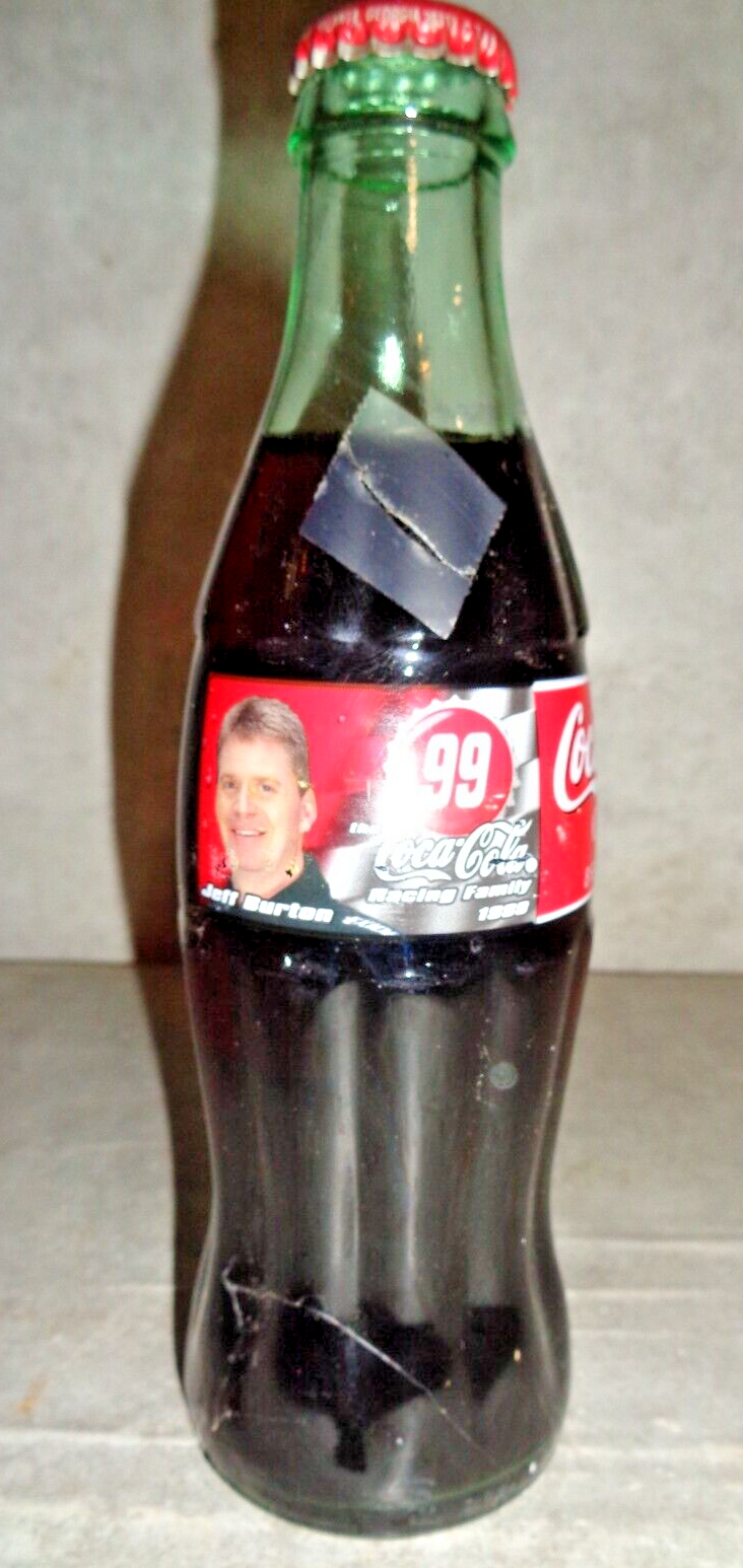 1999 Jeff Burton # 99, Coca-Cola Racing Family, 1 - 8 Oz Coke Bottle ...