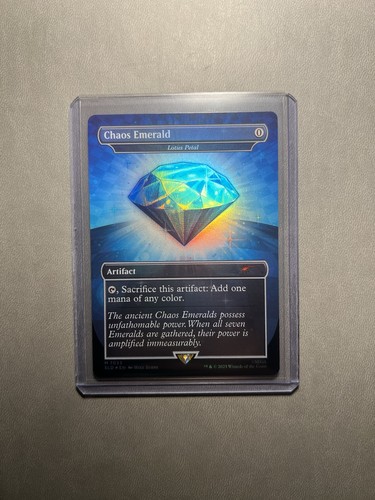 Chaos Emerald 7033 Blue Magic the Gathering Sonic Secret Lair Rainbow ...