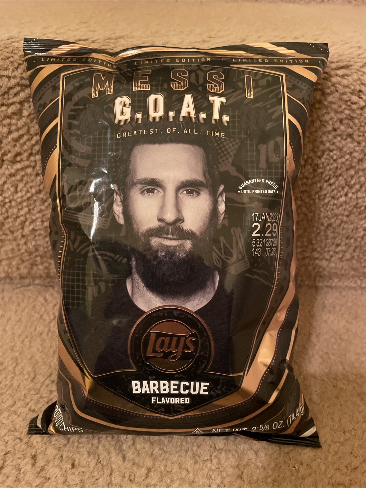 Limited Collectors Edition Lay’s BBQ LIONEL MESSI Argentina World Cup ...