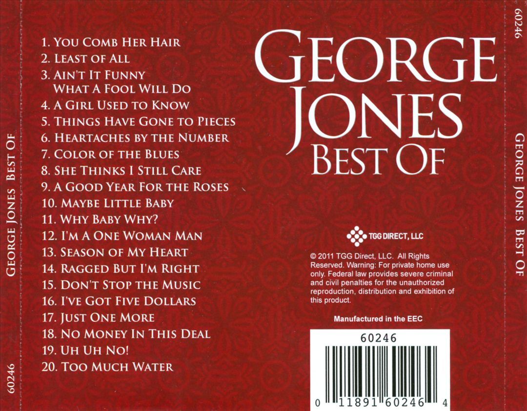 GEORGE JONES - BEST OF GEORGE JONES [TGG] NEW CD 11891602464| eBay