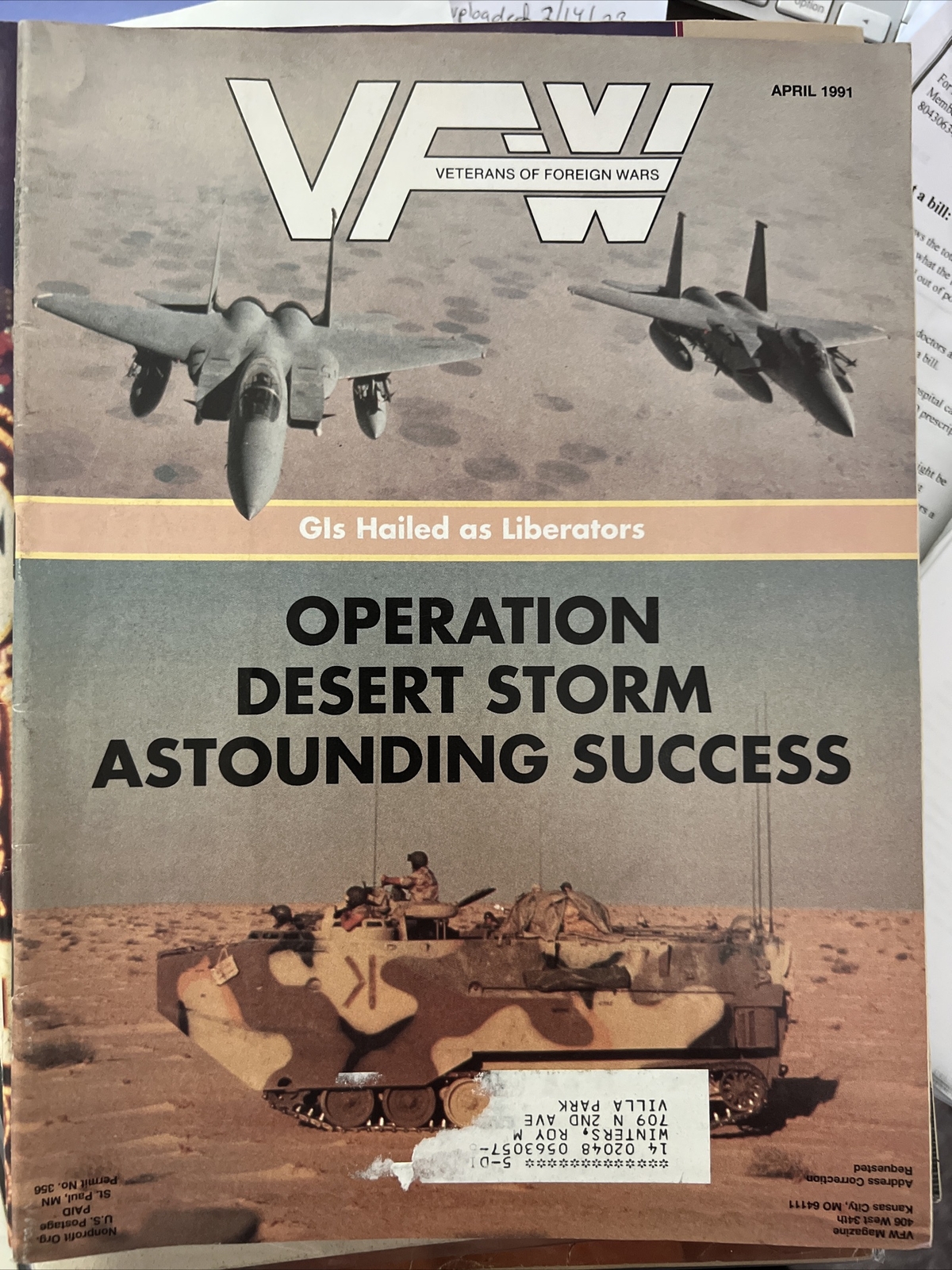 VFW Veterans of Foreign Wars Magazine April 1991 | eBay
