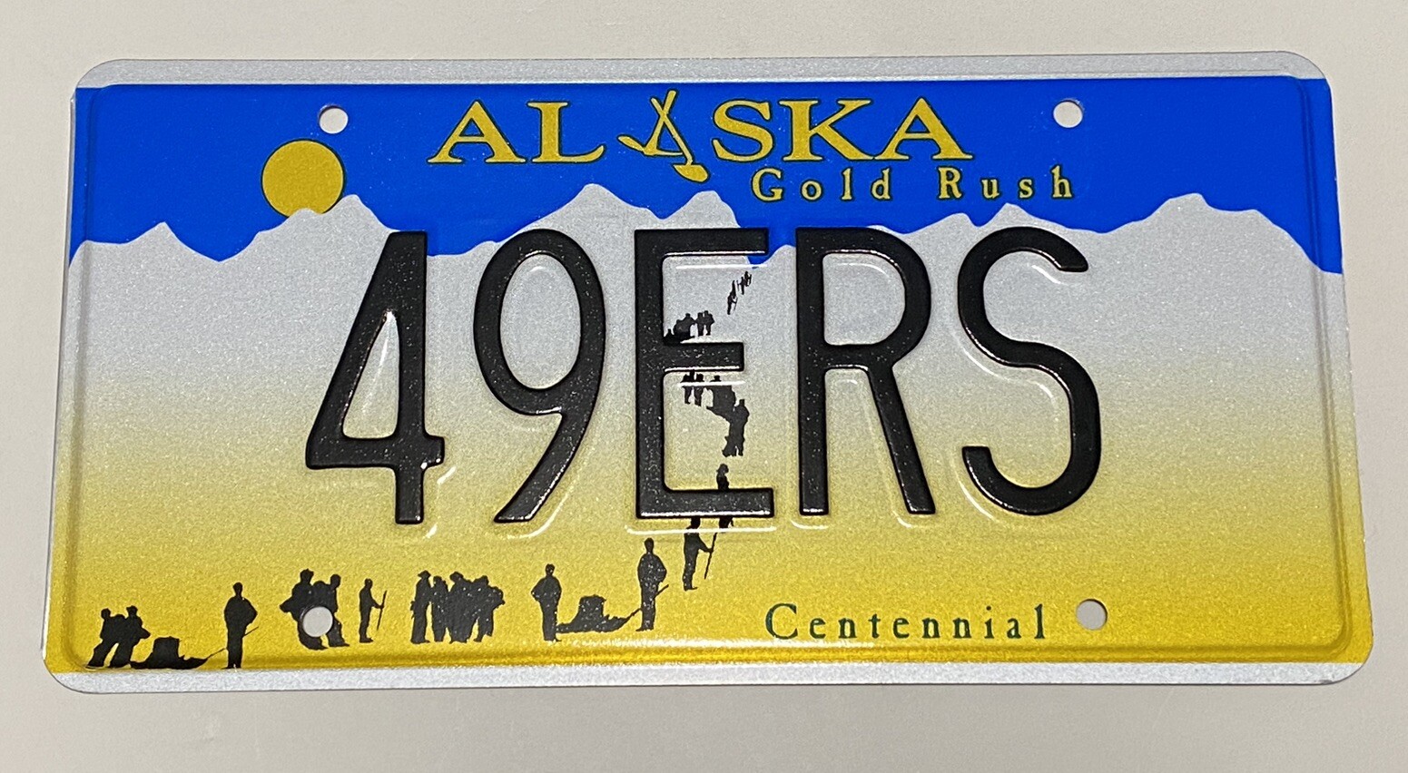 Alaska Vanity License Plate San Francisco 49ers NFL Gold Rush | eBay