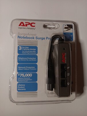 New APC SurgeArrest Professional Notebook Pro Surge Protector PNotePro ...