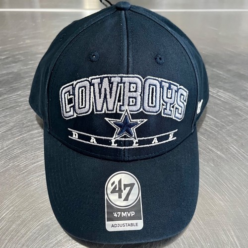 Dallas Cowboys Script Fletcher 47 Brand MVP NFL Navy Blue Snapback Dad ...