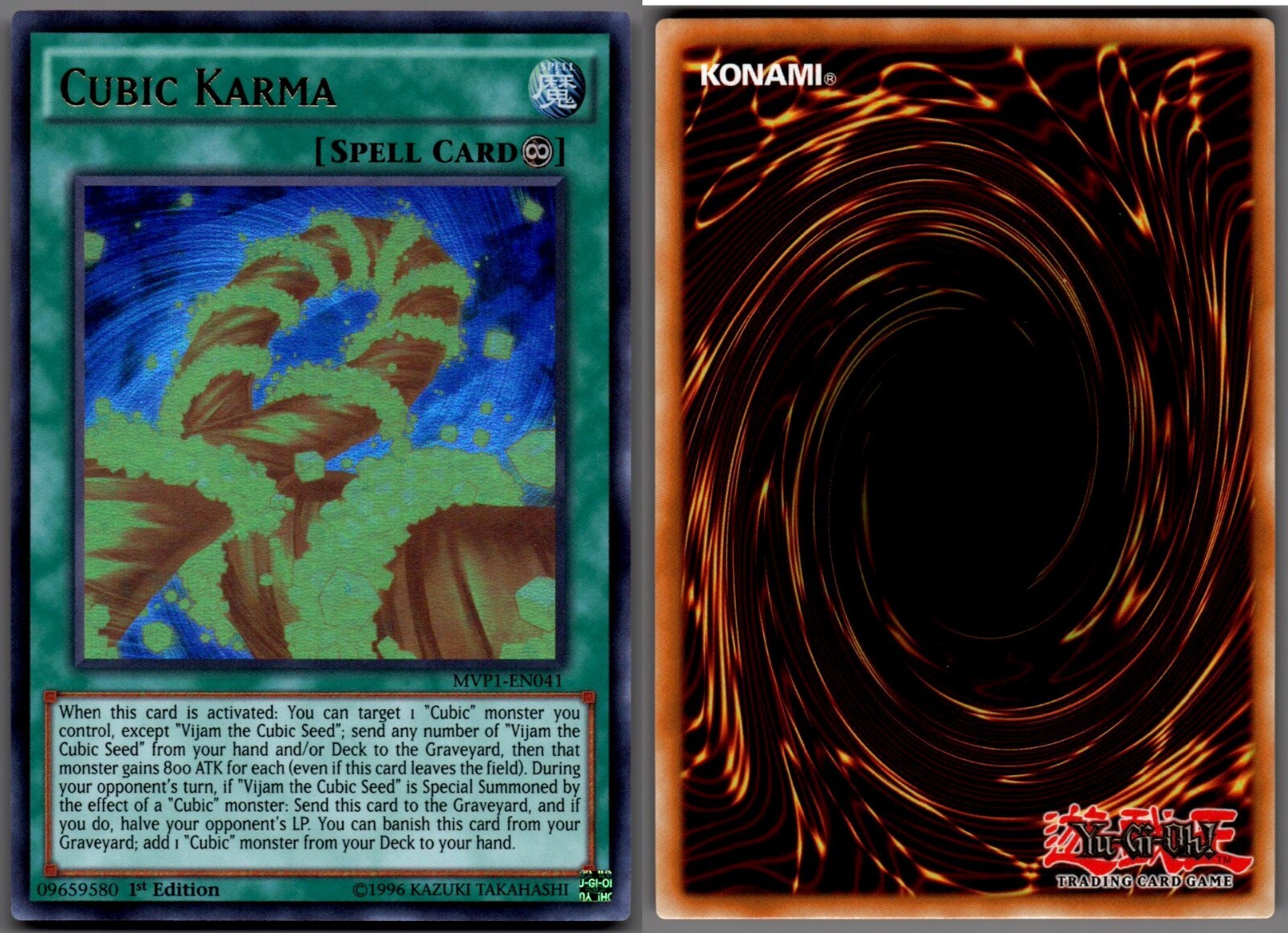 MVP1-EN Yugioh, Cubic Karma, Holo Ultra Rare | eBay